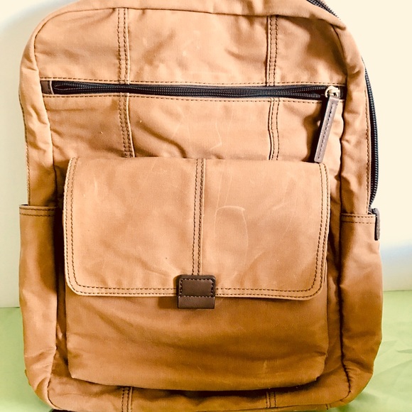 Fossil | Bags | Fossil Field Backpack Khaki Nwt | Poshmark